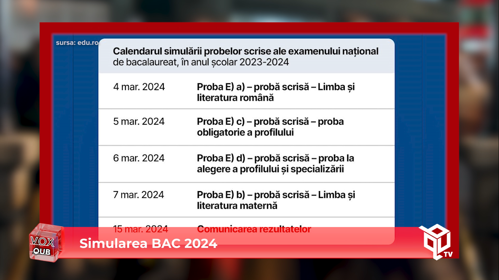 Simulare BAC 2024 - VoxQub - QubTV